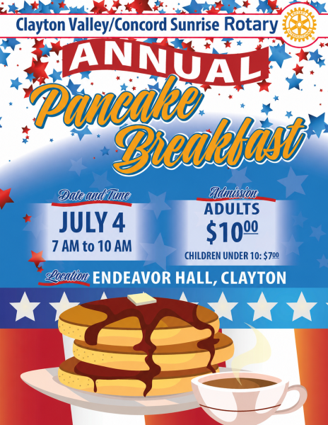 Clayton Valley/Concord Sunrise Rotary Annual July 4th Pancake Breakfast ...